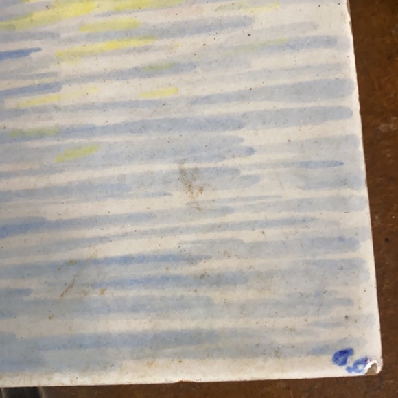 Hand Crafted | Art | Vintage Scenic Ceramic Tile 6x6 Hand Painted Wall ...